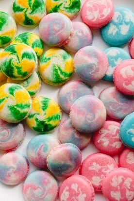 How to Make Marbled Macarons, 3 ways ~Sweet & Savory
