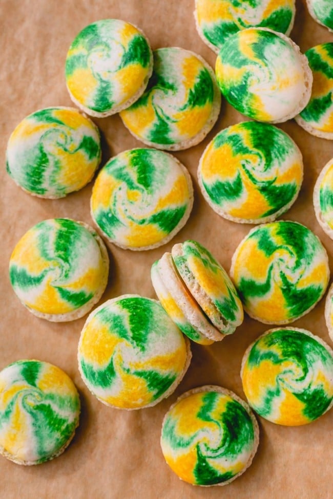 How to Make Marbled Macarons, 3 ways ~Sweet & Savory
