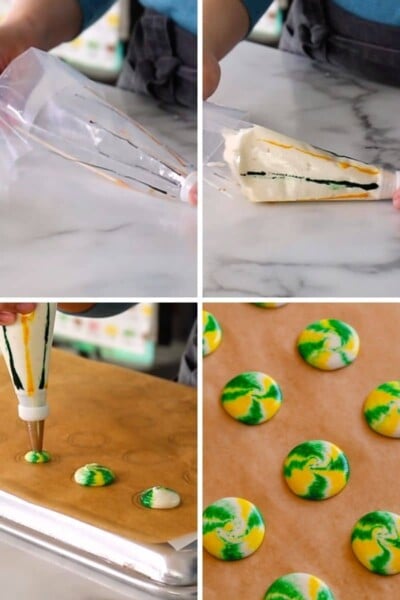 How to Make Marbled Macarons, 3 ways ~Sweet & Savory