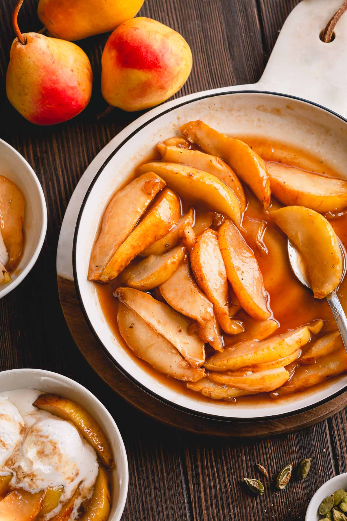 How to Make Caramelized Pears ~Sweet & Savory