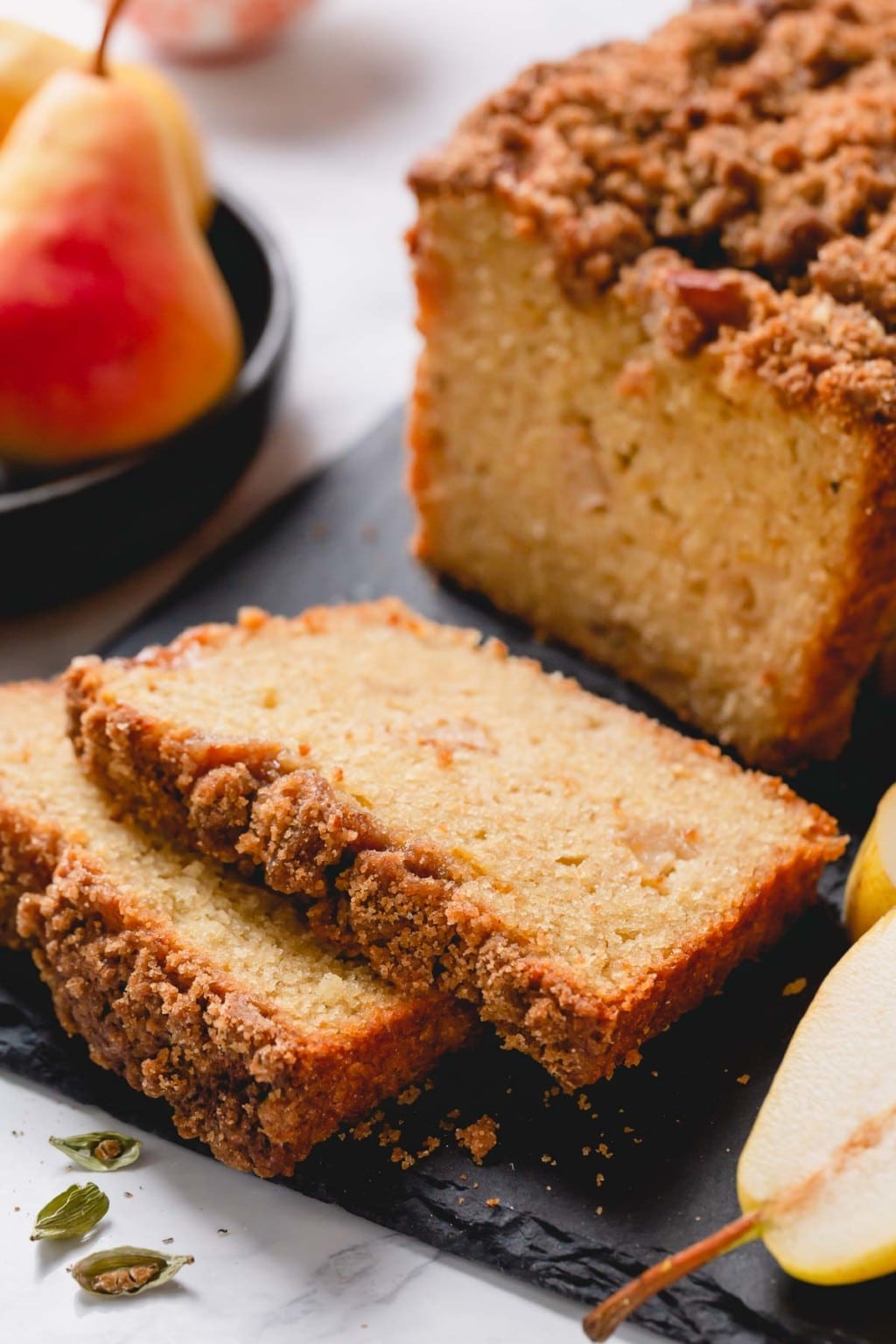 Caramelized Pear Quick Bread ~Sweet & Savory