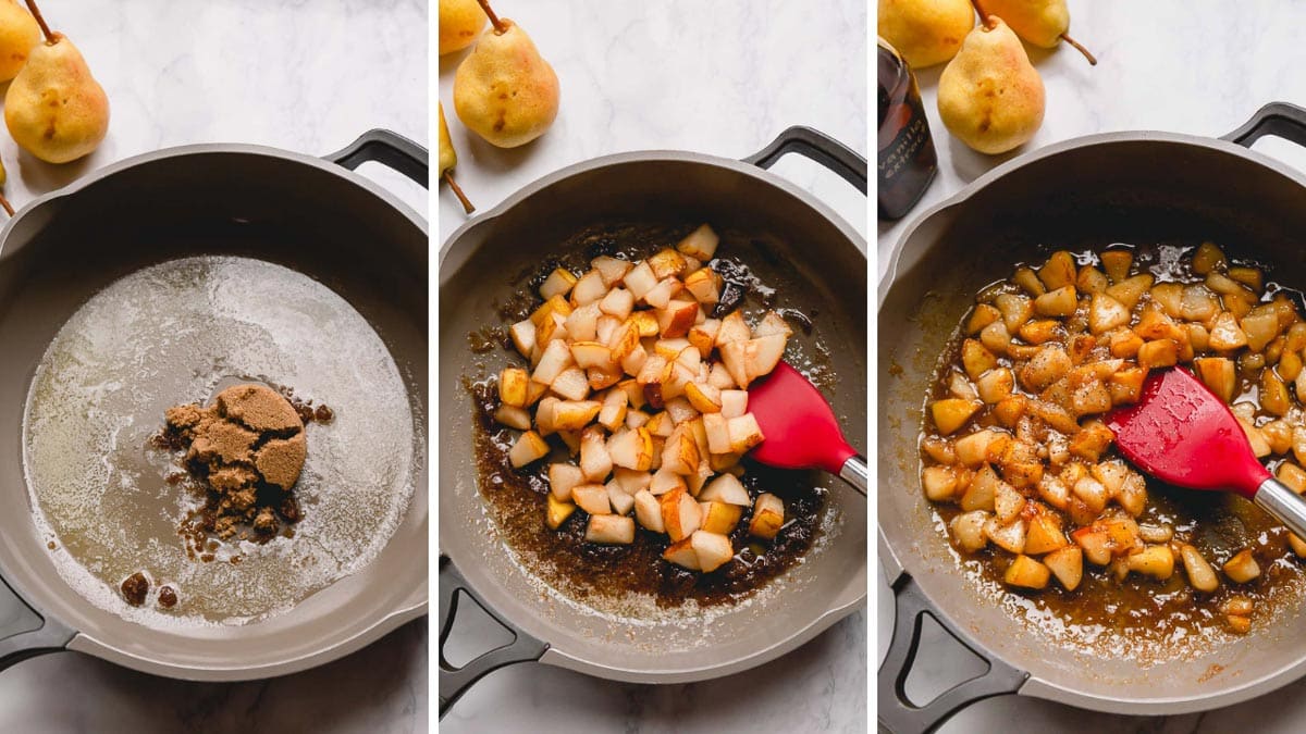 How to Make Caramelized Pears ~Sweet & Savory