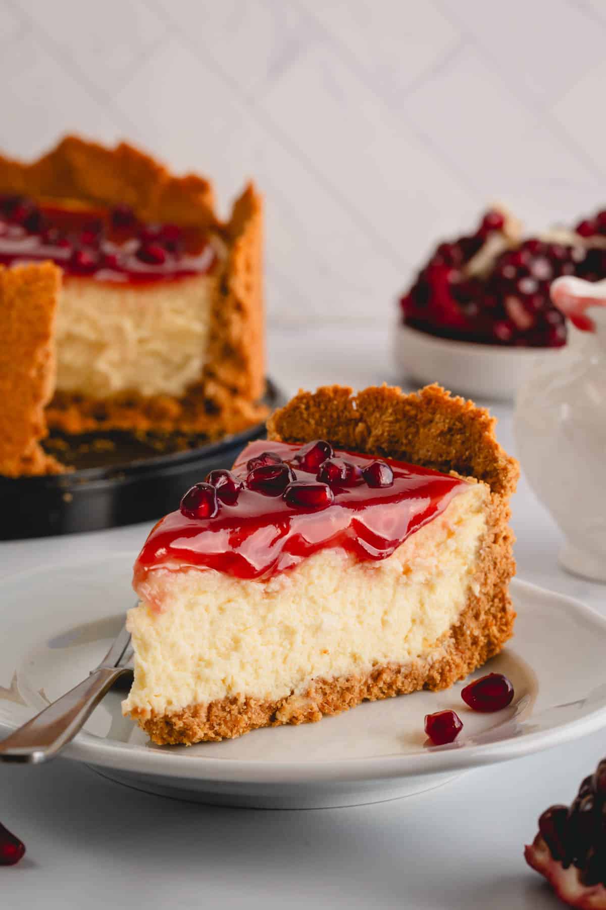 Pomegranate Cheesecake - Sweet & Savory