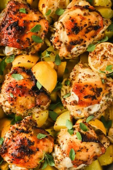 Greek Lemon Chicken and Potatoes ~Sweet & Savory