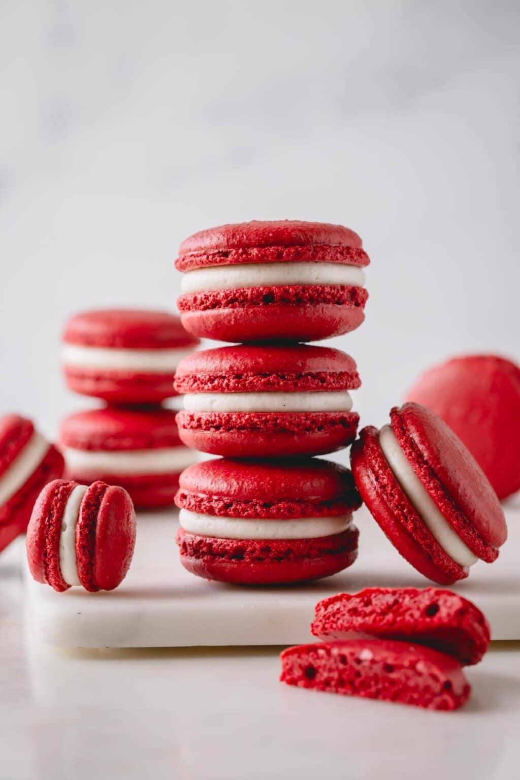 Red Velvet Macarons ~Sweet & Savory