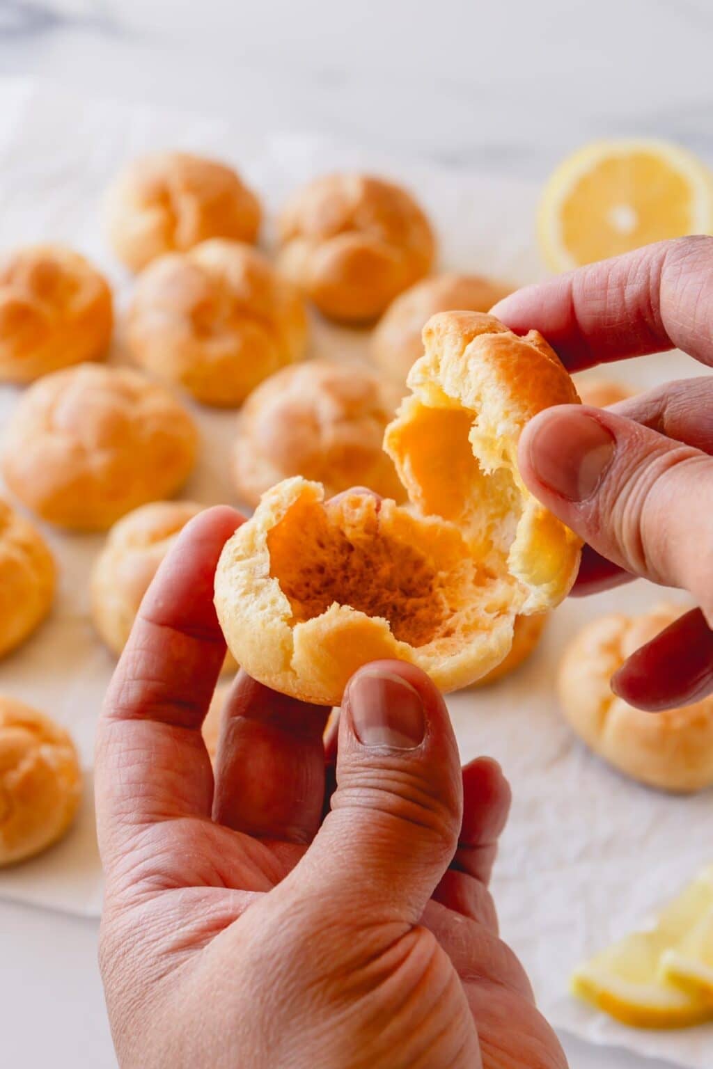 Easy Lemon Creme Puffs Recipe ~Sweet & Savory